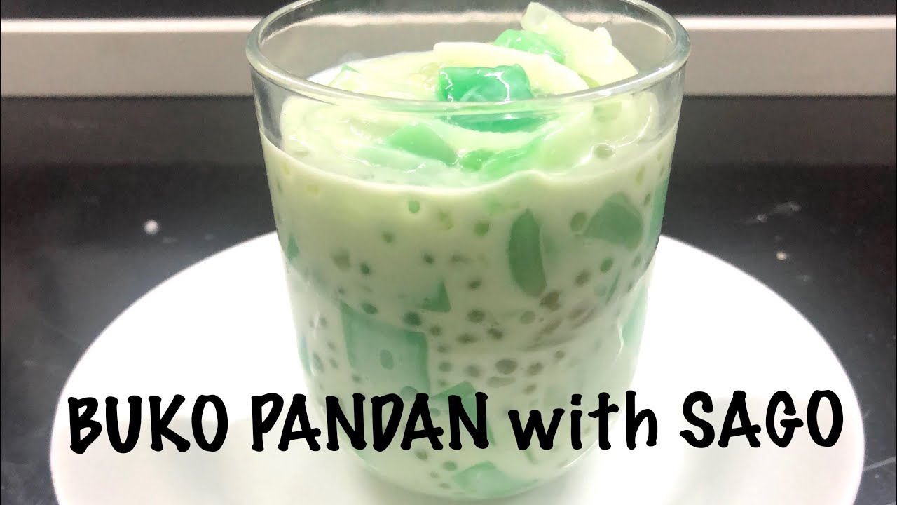 Buko Pandan with Sago Recipe - YouTube