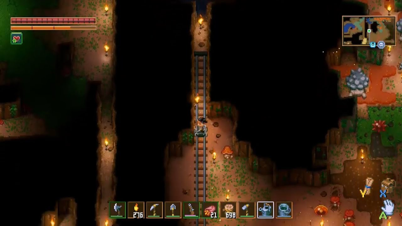 Core Keeper Ep 12 - How to Build Railroad, Rather Rail Line Efficiently ...