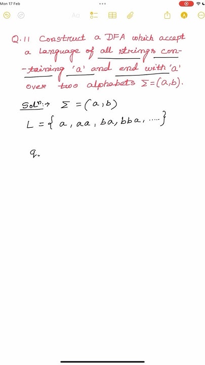Design DFA with examples | Deterministic Finite Automata | Theory of Computation #TOC #engineer ...