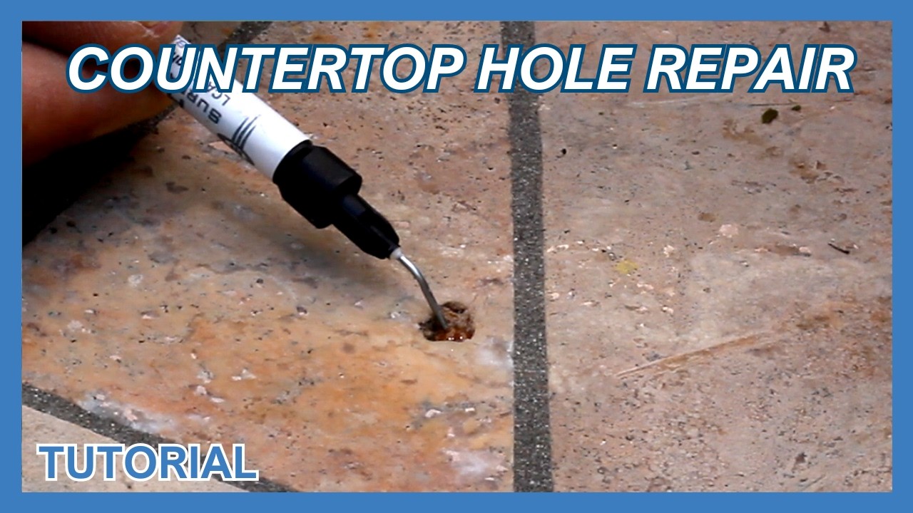 How to Repair a Hole in an Outdoor Natural Stone Island | Blending ...