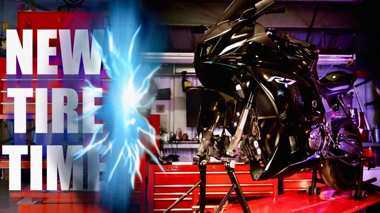 How to swap a Yamaha R7 front wheel - YouTube