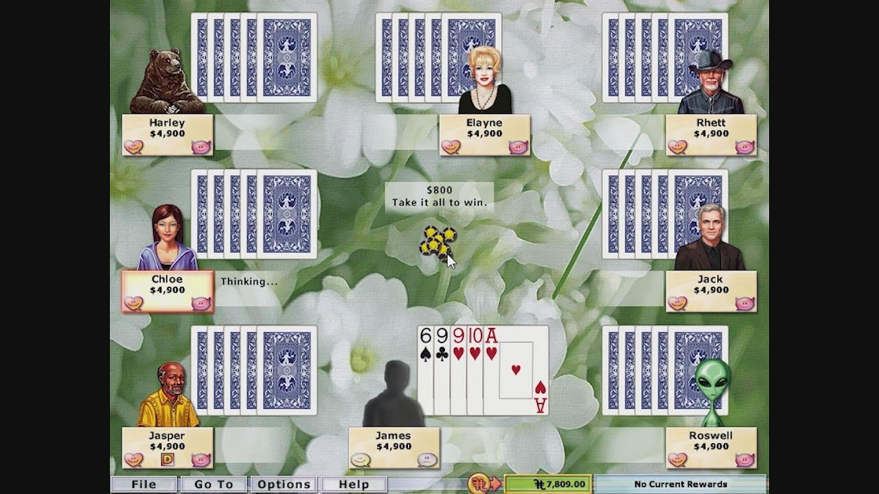 Hoyle Card Games 2007 5 Card Draw Poker - YouTube
