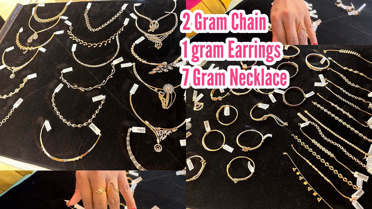 18Ct Rose Gold Light Weight Jewellery Necklace Chains Pendant 2 Gram ...