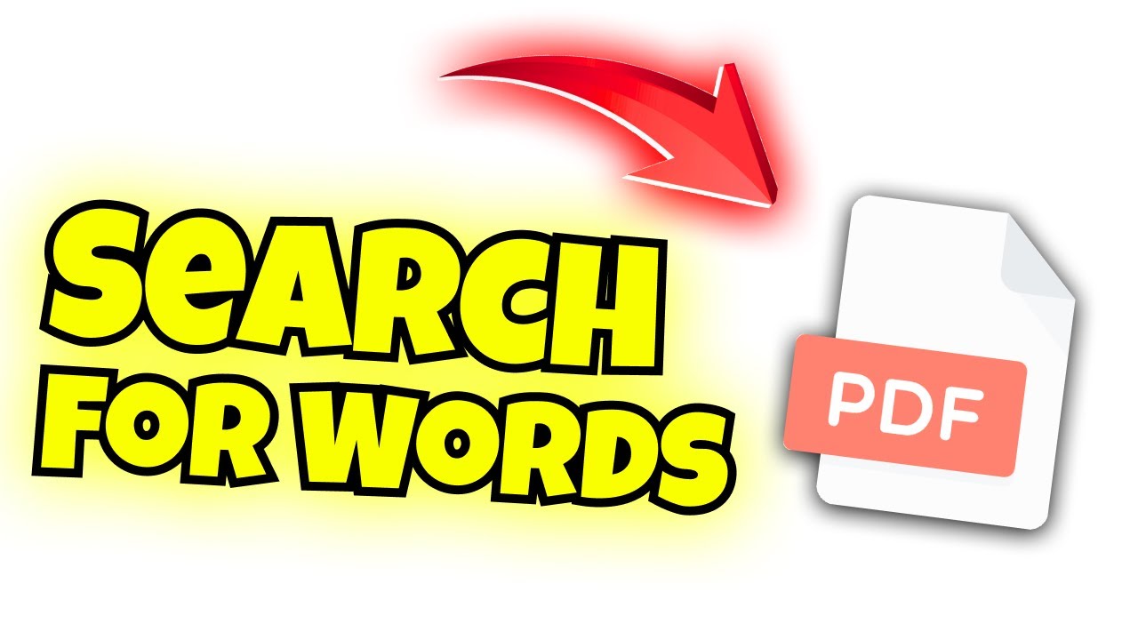 how to search for words in pdf - YouTube