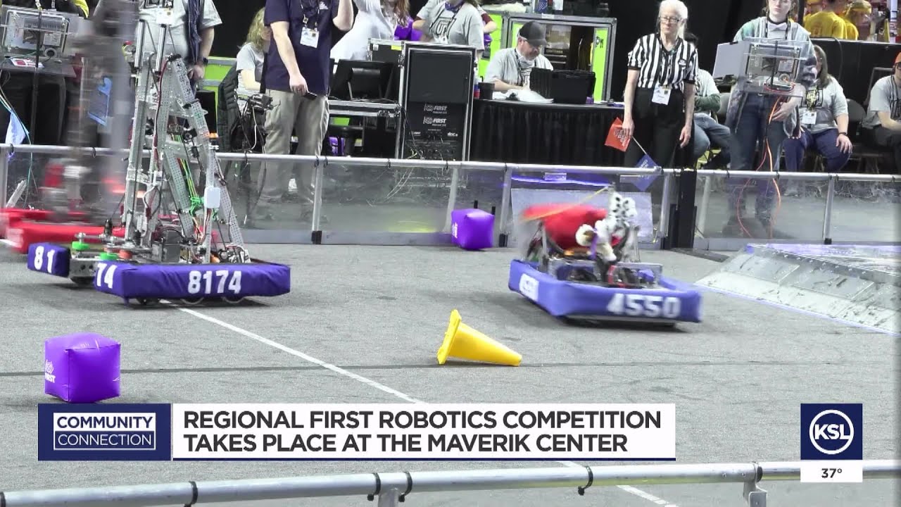 Students compete in West Valley City for robot domination - YouTube