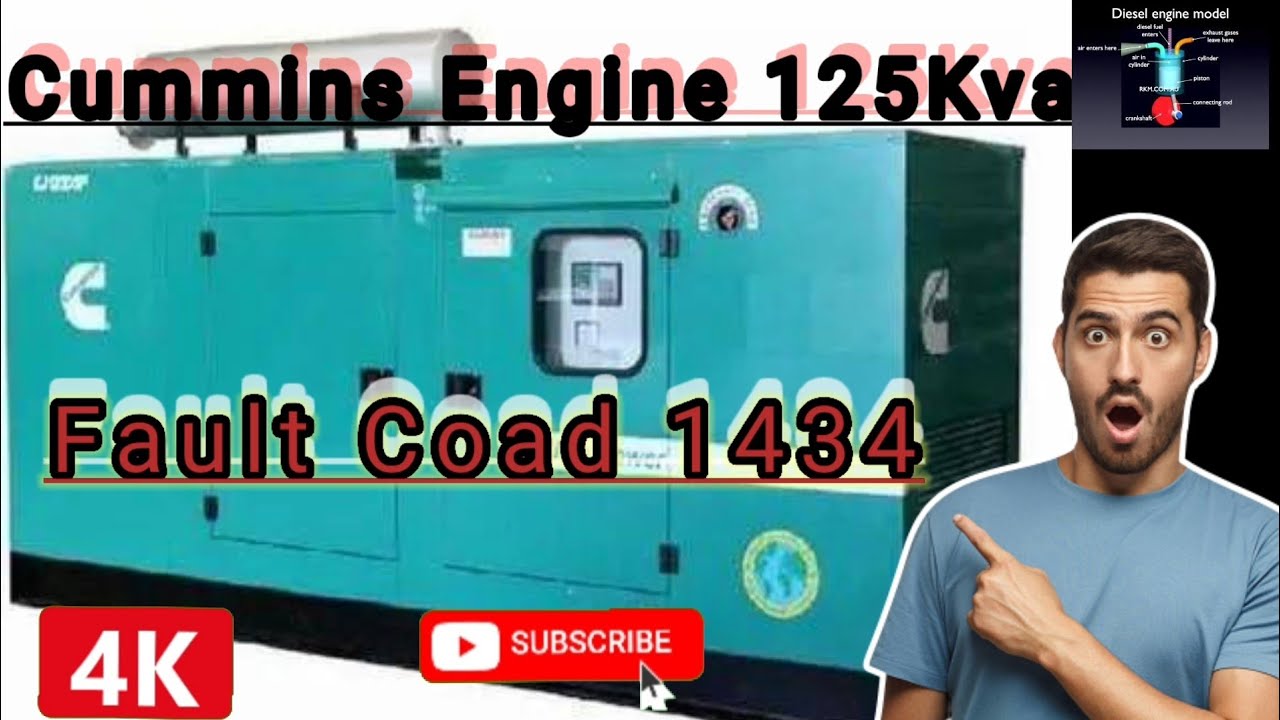 How to 125kva genset Fault code1434 #125kva #Faultcode1434 # ...