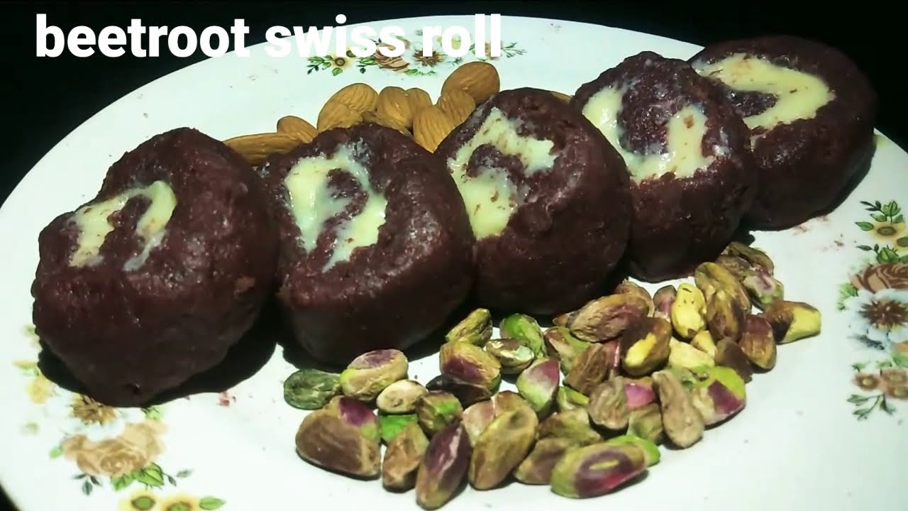 Beetroot swiss roll/swiss roll recipe/first time ever this recipe on ...