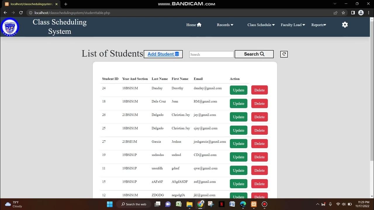 online class schedule system - YouTube