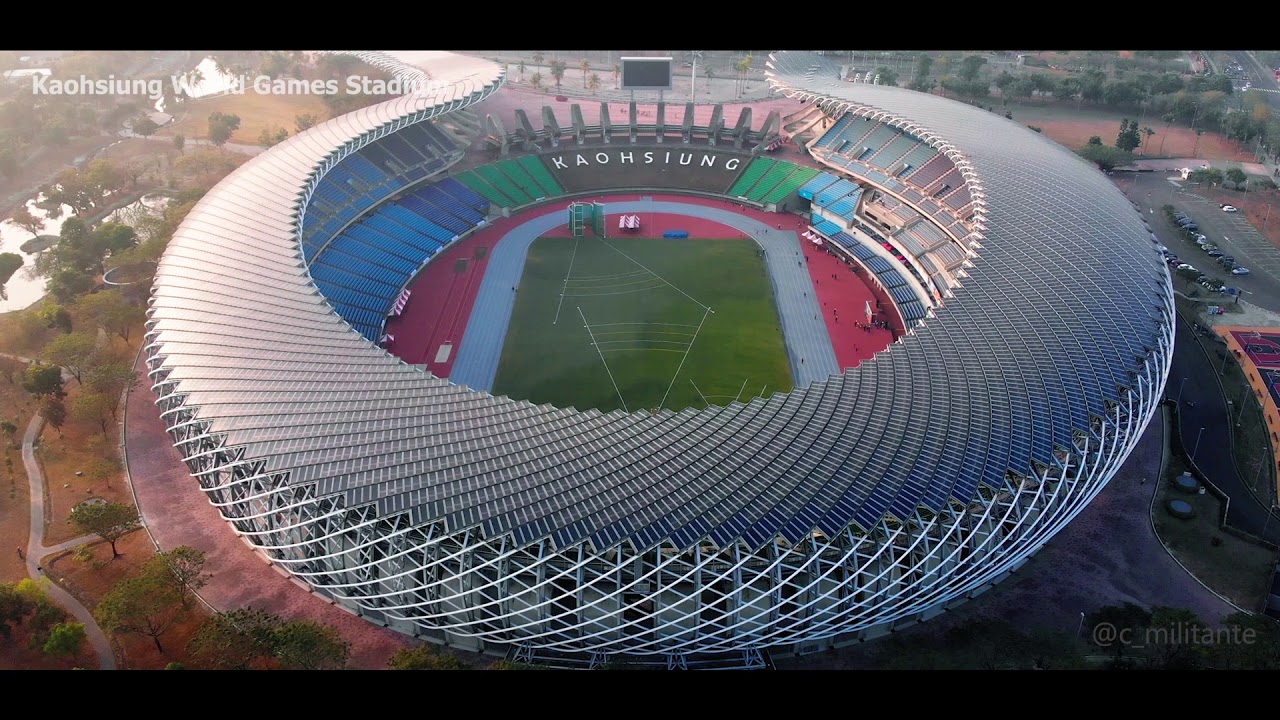Kaohsiung World Games Stadium 4K 1080p 24fps DJI Mavic Air - YouTube