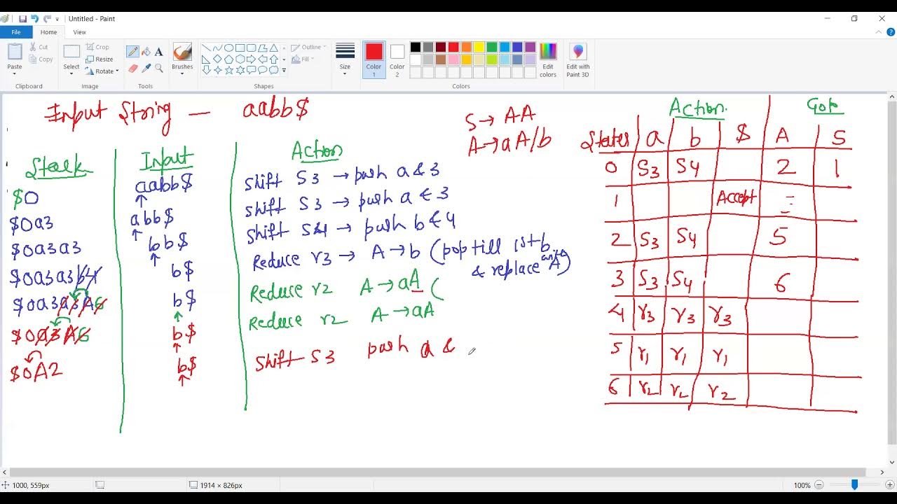 Compiler Design L14-Syntax Analysis | LR(0) Parser | LR(0) Stack Validation - YouTube