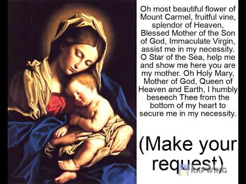 THREE DAY MIRACLE PRAYER TO THE BLESSED VIRGIN MARY - YouTube