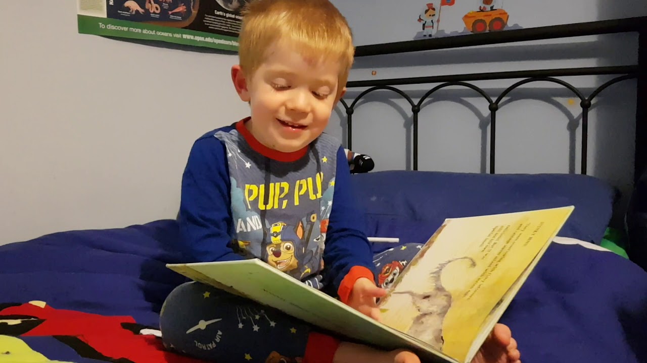 T reads Smelly Louie by Catherine Rayner! - YouTube