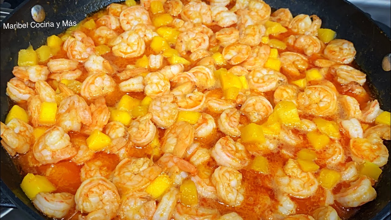 CAMARONES AL MANGO 🥭 ESTÁN DELICIOSOS ¡No Querrás Comerlos De Otra ...