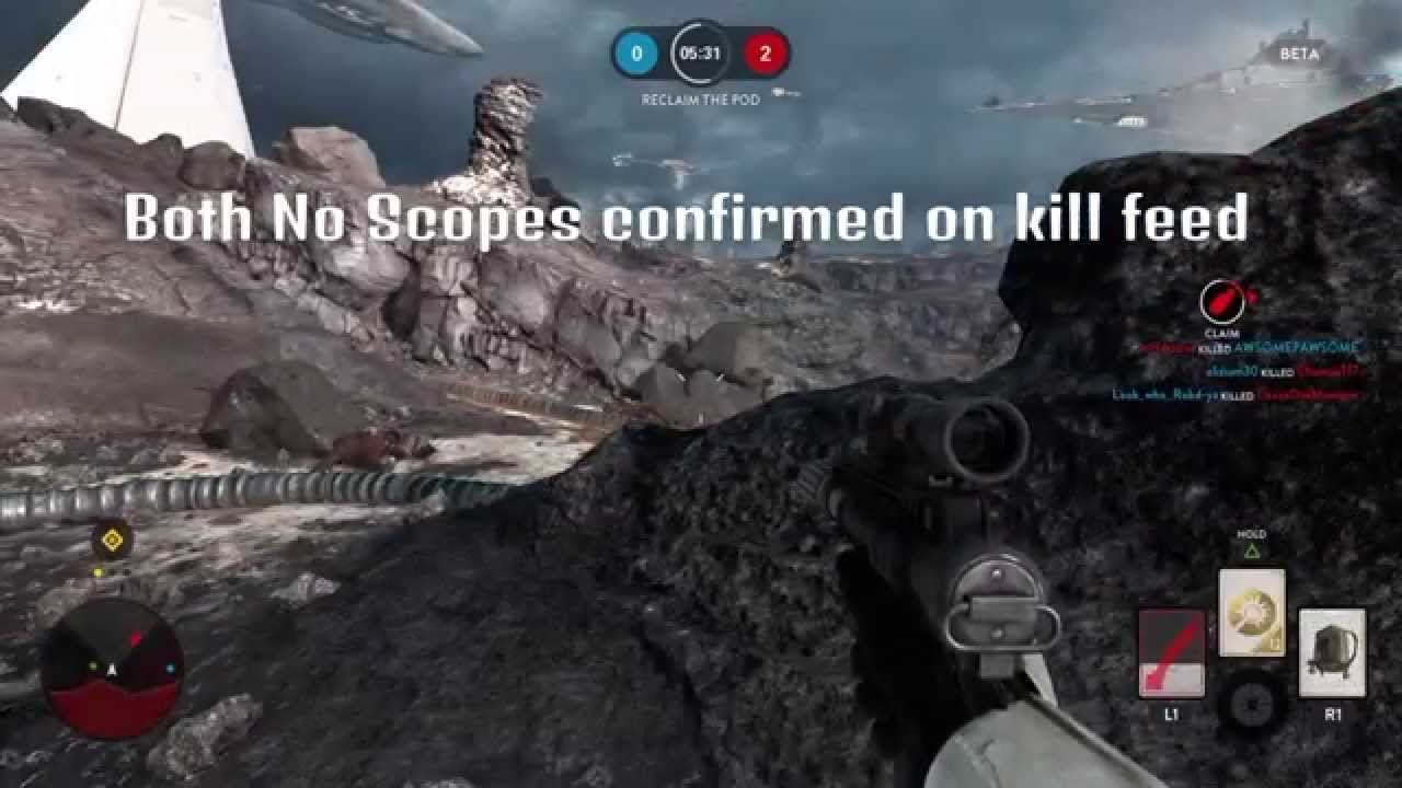 Battlefront "No Scopes" - YouTube
