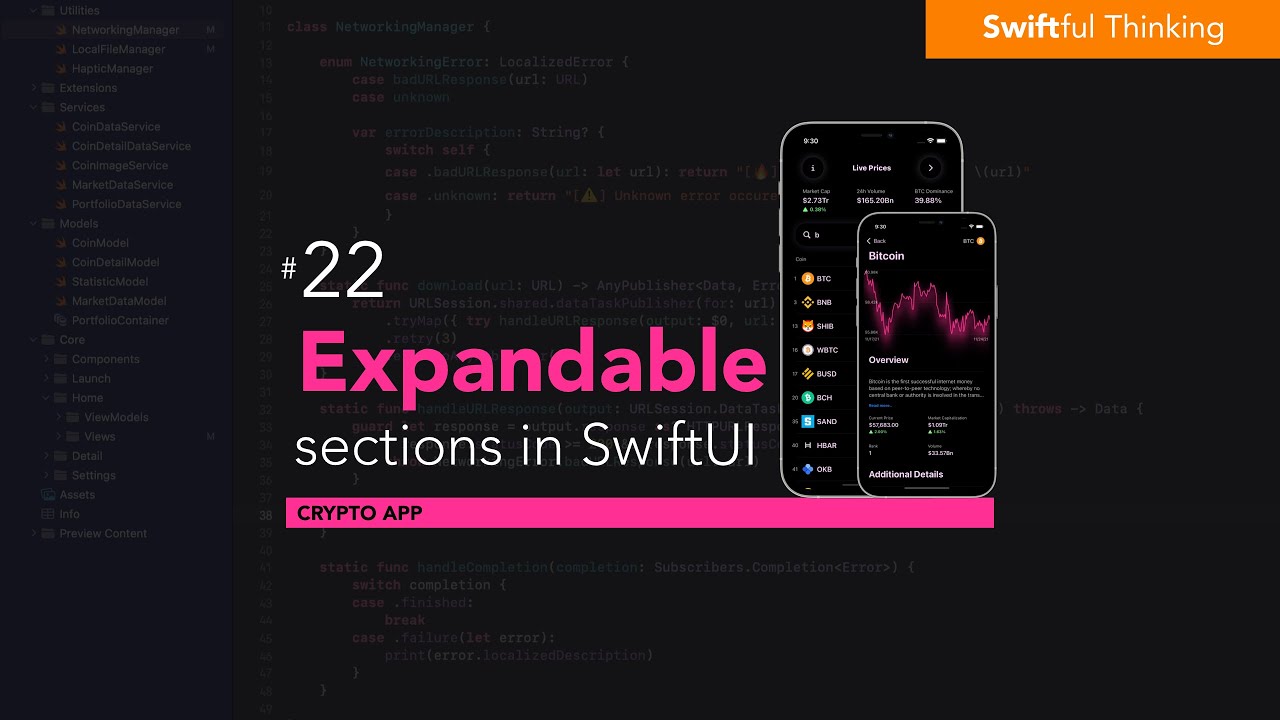 Build An Expandable Collapsable Description Section SwiftUI Crypto Build An Expandable Collapsable Description Section SwiftUI Crypto