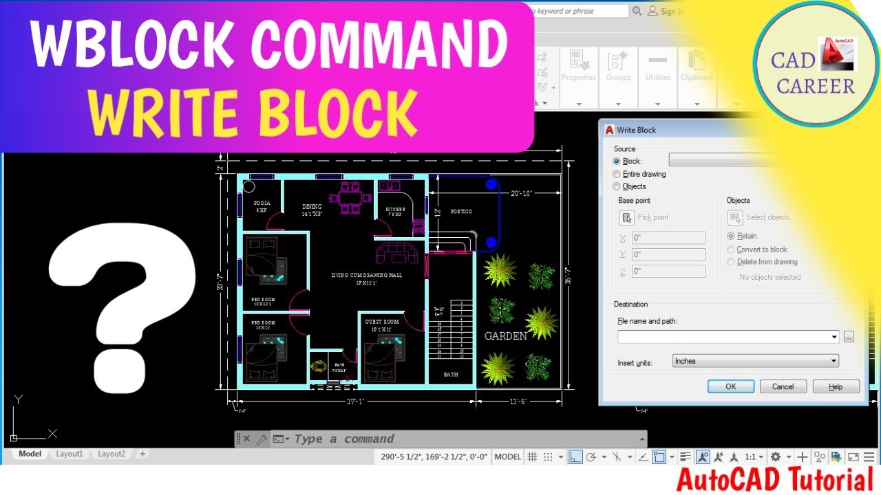 WRITE BLOCK COMMAND IN AUTOCAD WBLOCK COMMAND CADCAREER YouTube write-block-command-in-autocad-wblock-command-cadcareer-youtube