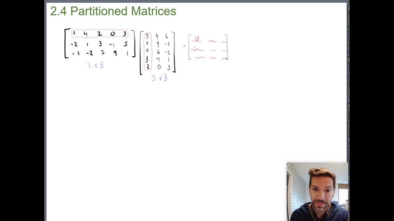An Introduction to Partitioned Matrices (Math 204 Section 2.4 video 1) - YouTube