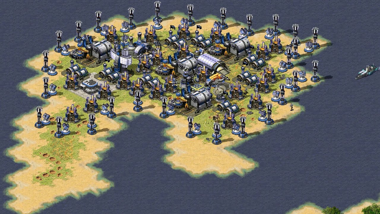 Yuri's Revenge Red Alert 2 Lost Outpost V5 New Map Super Extra Hard AI ...