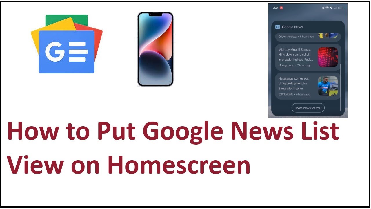 How to Put Google News List View on Homescreen - YouTube