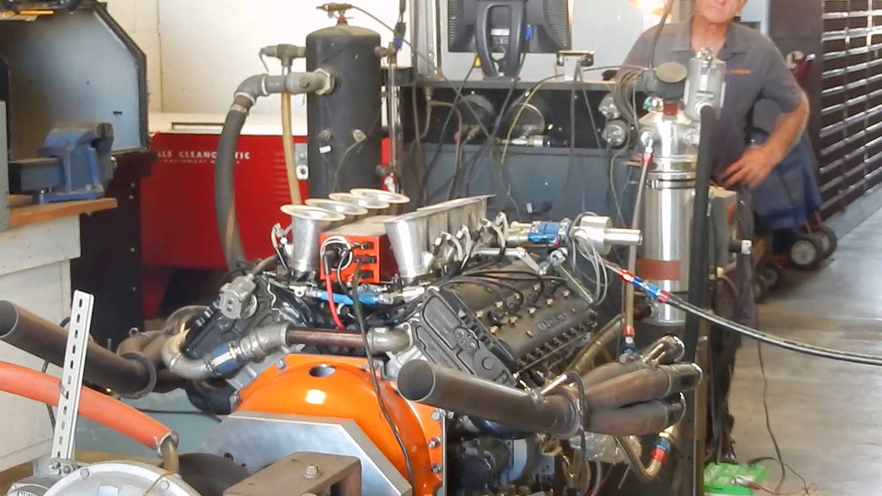 Classic Team Shadow's Cosworth DFV F1 Engine Dyno Run 10 25 17 - YouTube