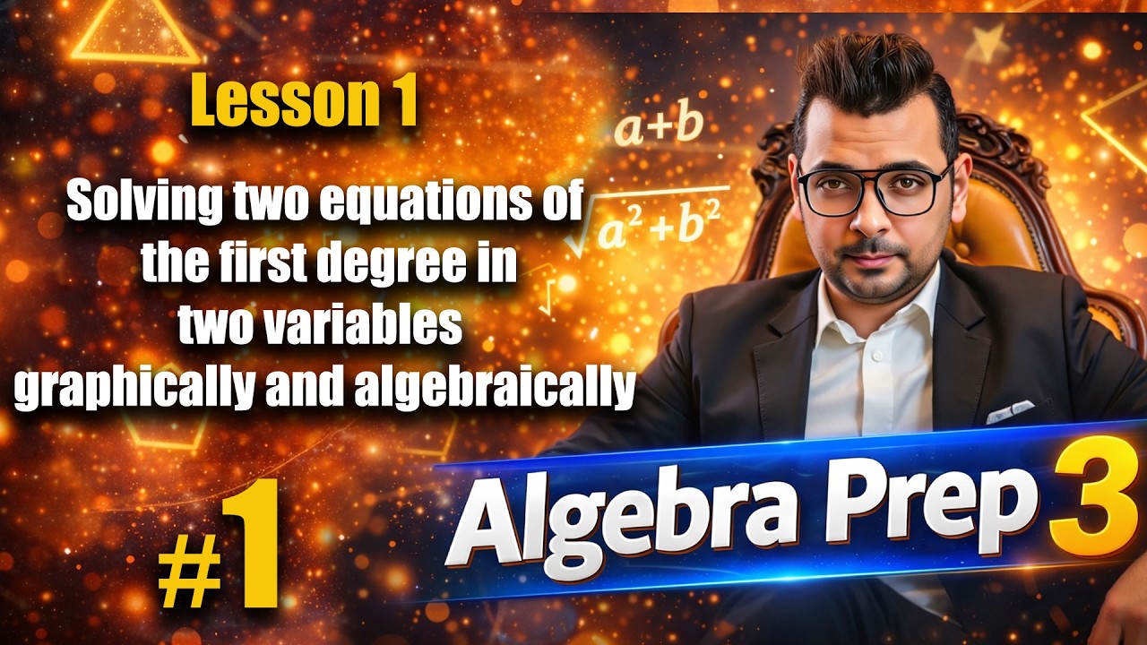 Lesson 1: Solving 2 Equations (Graphically & Algebraically) | Algebra ...