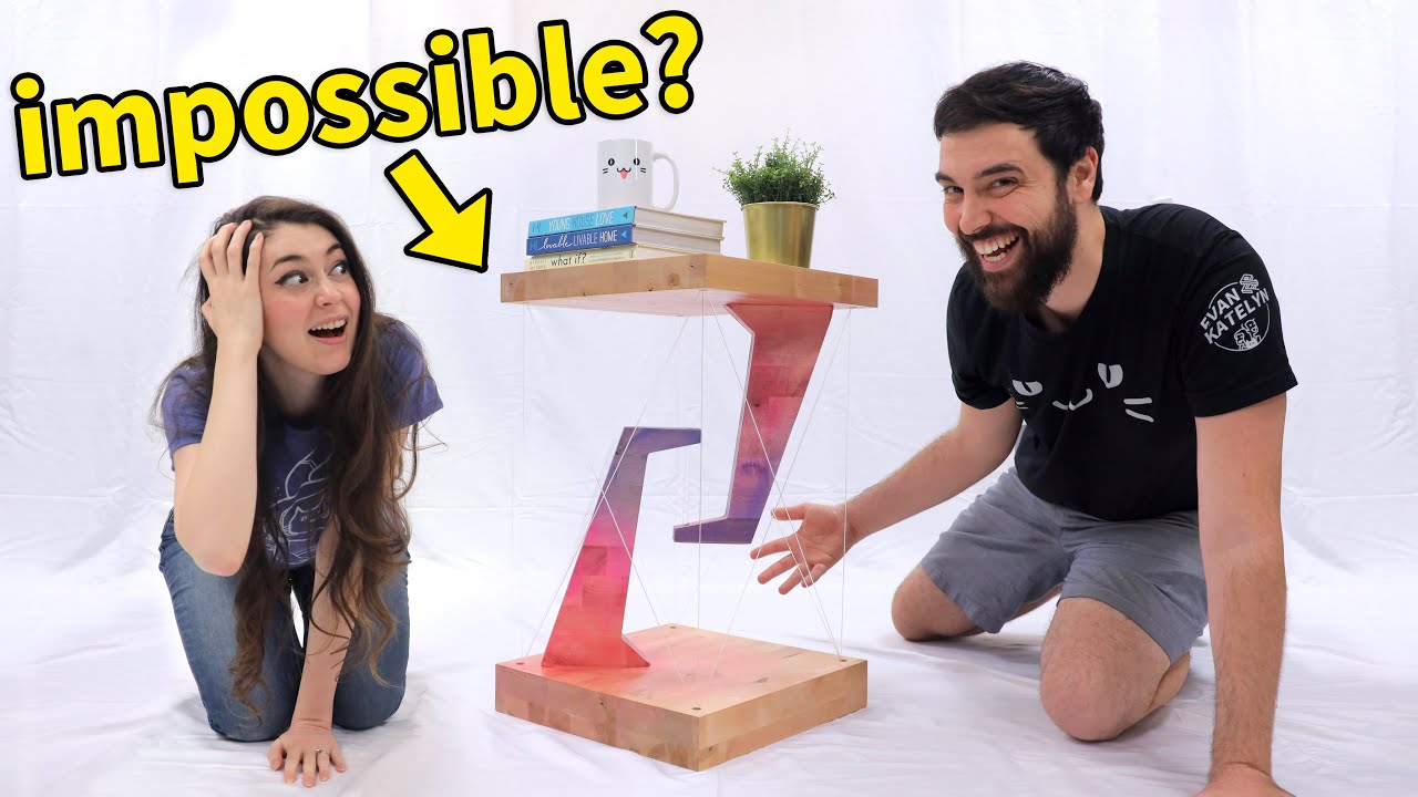 Making a Mind-Blowing *Impossible* Tensegrity Table! - YouTube