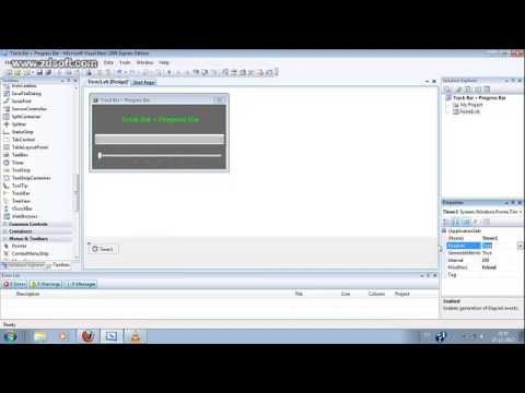 Visual Basic 2008: Track Bar + Progress Bar - YouTube