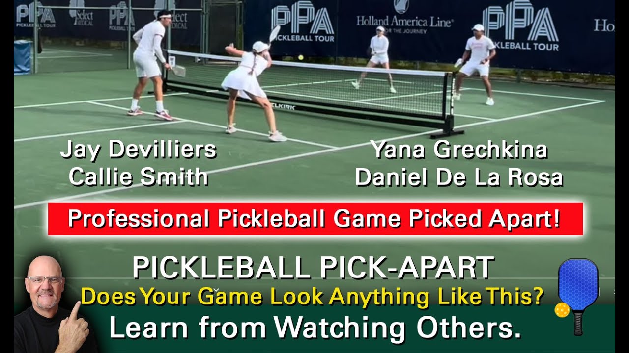 Pickleball! Professional Pickleball Game Picked Apart! Learn by ...