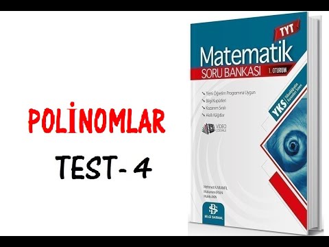 BİLGİ SARMAL #TYT #MATEMATİK #POLİNOMLAR TEST-4 ÇÖZÜMLERİ (2020) #AYT #YKS