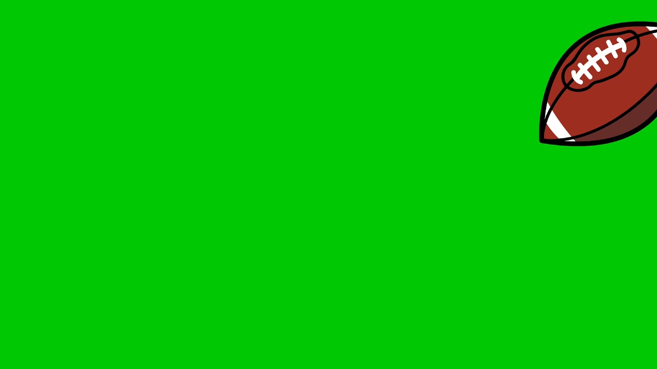 rugby Ball animation (Free green screen no copyright) Full HD # ...