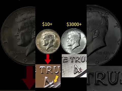 1964 Half Dollar Value Guide! #coin #dollar #halfdollar #coinvalue #treasurehunt #coincollecting
