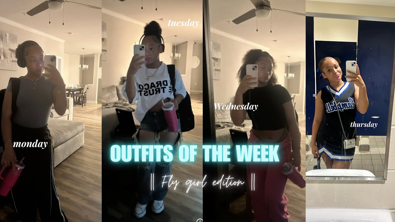 OUTFITS OF THE WEEK ( fly girl edition ) 💙 - YouTube