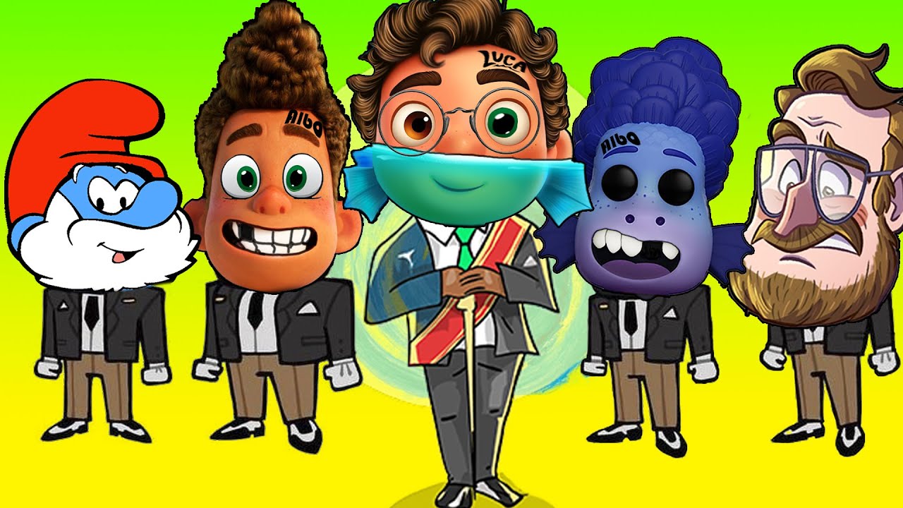 Sea Monsters Luca & The Mitchells vs The Machines & The Smurfs 4 Coffin ...