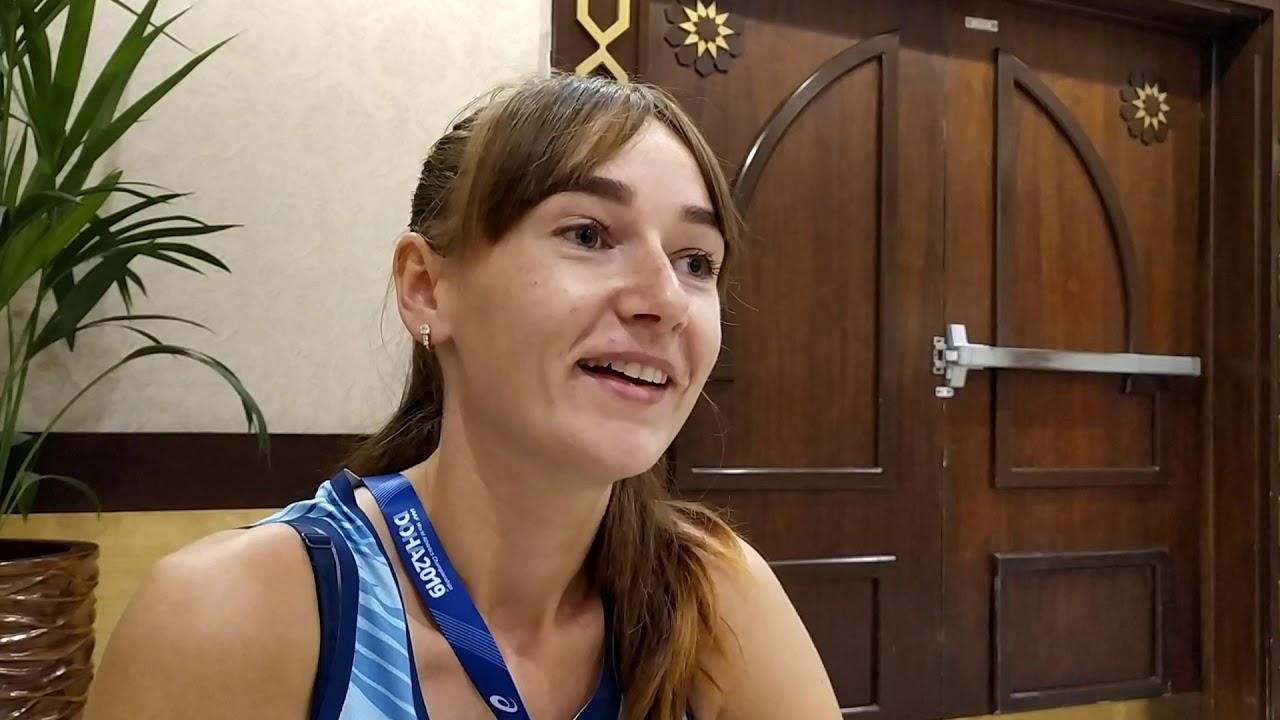 IAAF Doha 2019: Olena Sobchuk, 4th place, 50km Race Walk - YouTube