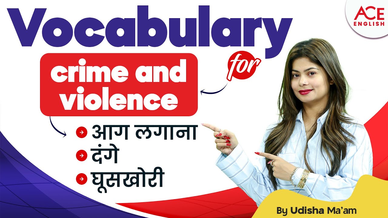 Vocabulary for Crime and Violence | English Vocabulary | By Udisha ...