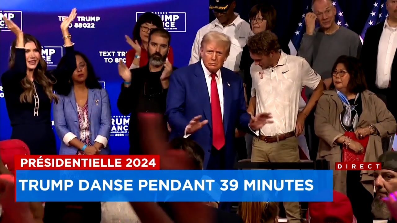 Présidentielle 2024: Trump danse pendant 39 minutes - Reportage, 18h ...