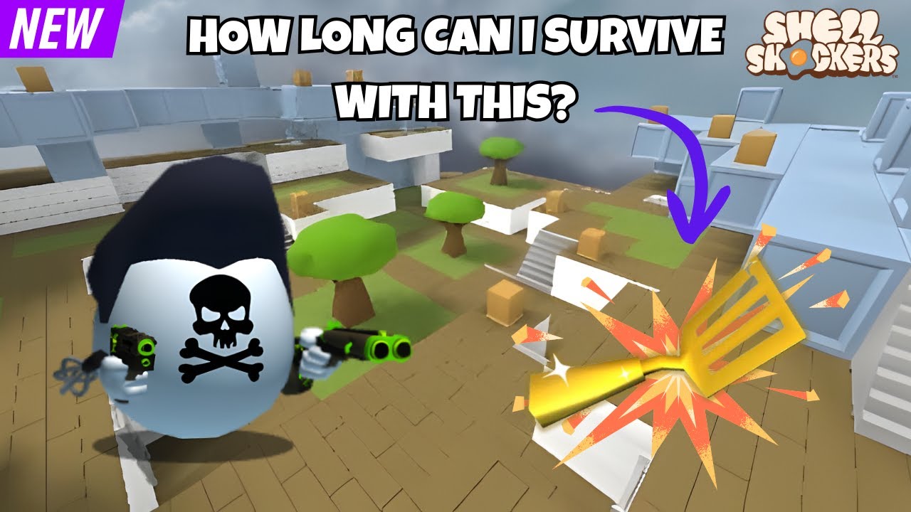 How long can I SURVIVE WHILE HOLDING THE SPATULA? | Shell Shockers ...
