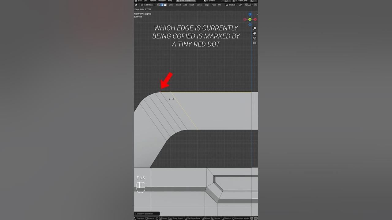 Loop Cut And Slide Trick in Blender! #b3d - YouTube