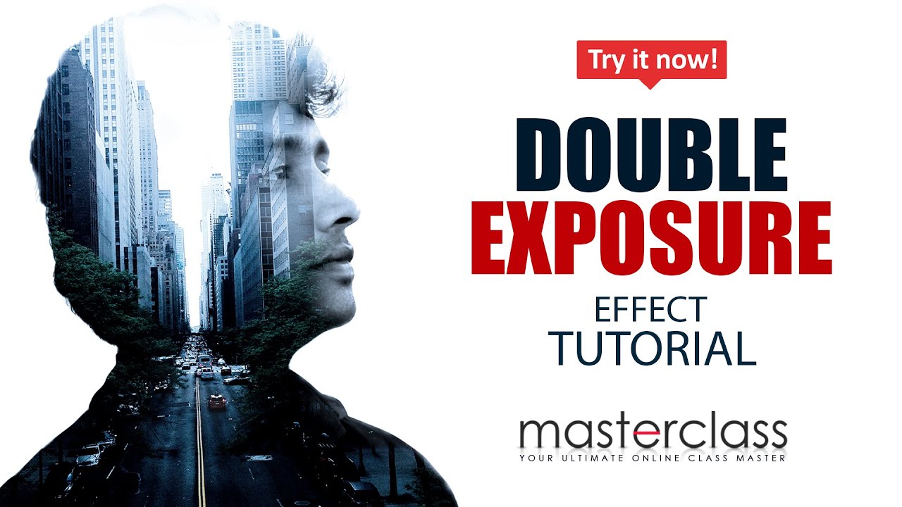 Double Exposure Effect - Photoshop Tutorial | masterclass - YouTube