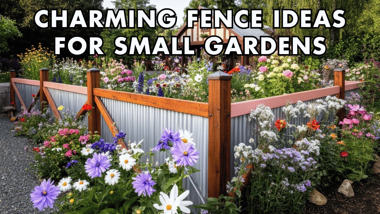 Charming Fence Ideas for Small Gardens 🏡 | Budget-Friendly Cottage ...