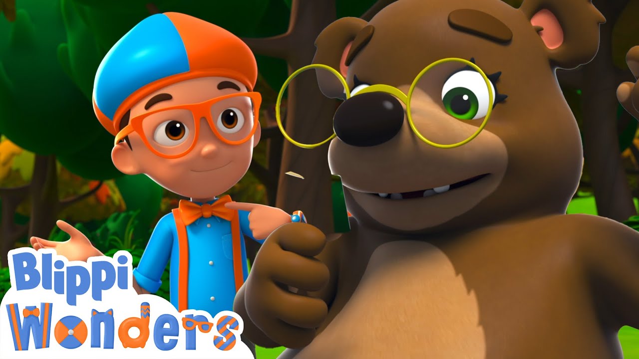 Bear Hibernation | Blippi Wonders Fun Cartoons | Moonbug Kids Cartoon ...