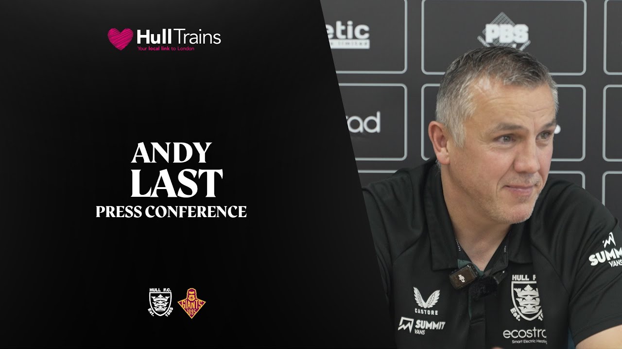 Andy Last | Press Conference vs Huddersfield Giants - YouTube