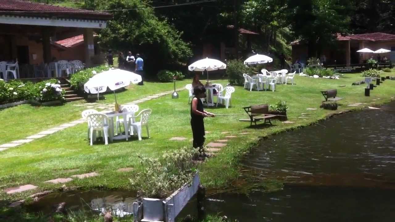 Pesca de Truta em Santo Antonio do Pinhal - YouTube