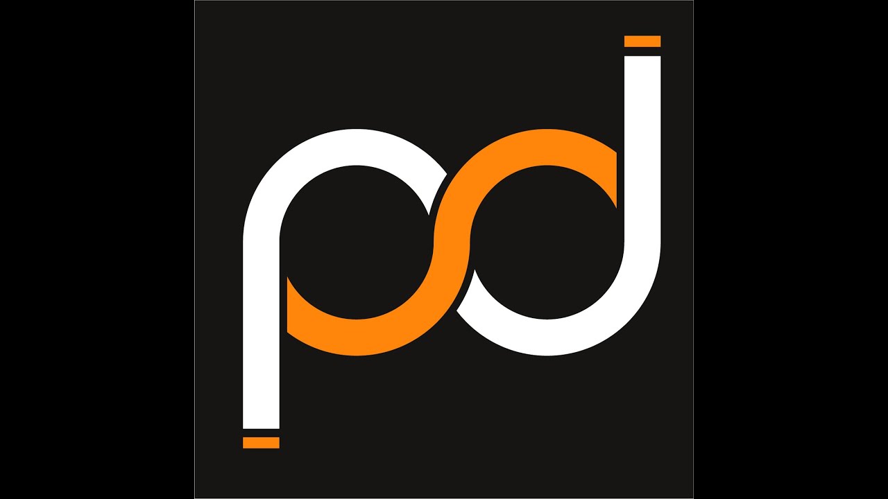 Easy way to make monogram logo with lines or grid || PD Logo Design in ...