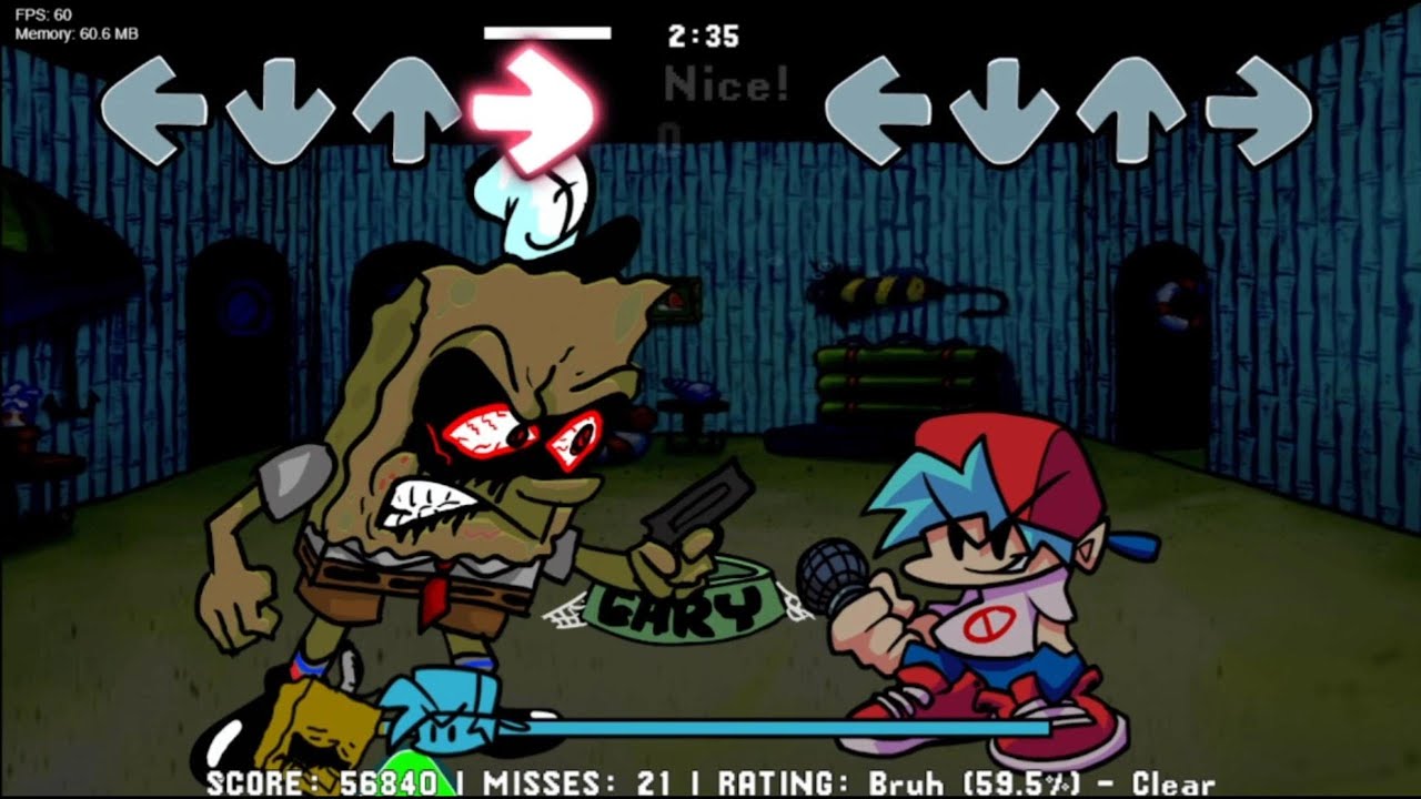 FNF Doomsday but Spongebob Sings it Mod | Friday Night Funkin game ...