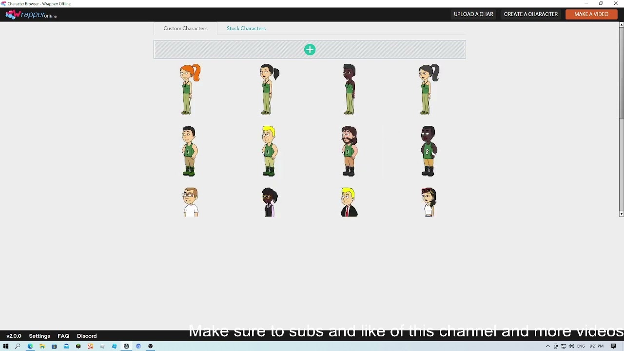 My character collections of Wrapper: Offline - YouTube