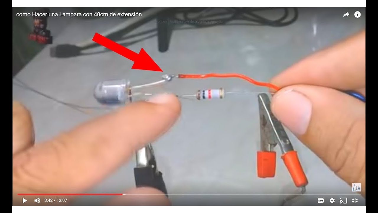 como Hacer una Lampara con luces led casera !! - YouTube