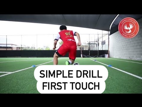 {Academy First Touch} Simple First Touch Drill - Inside & Dribble - YouTube