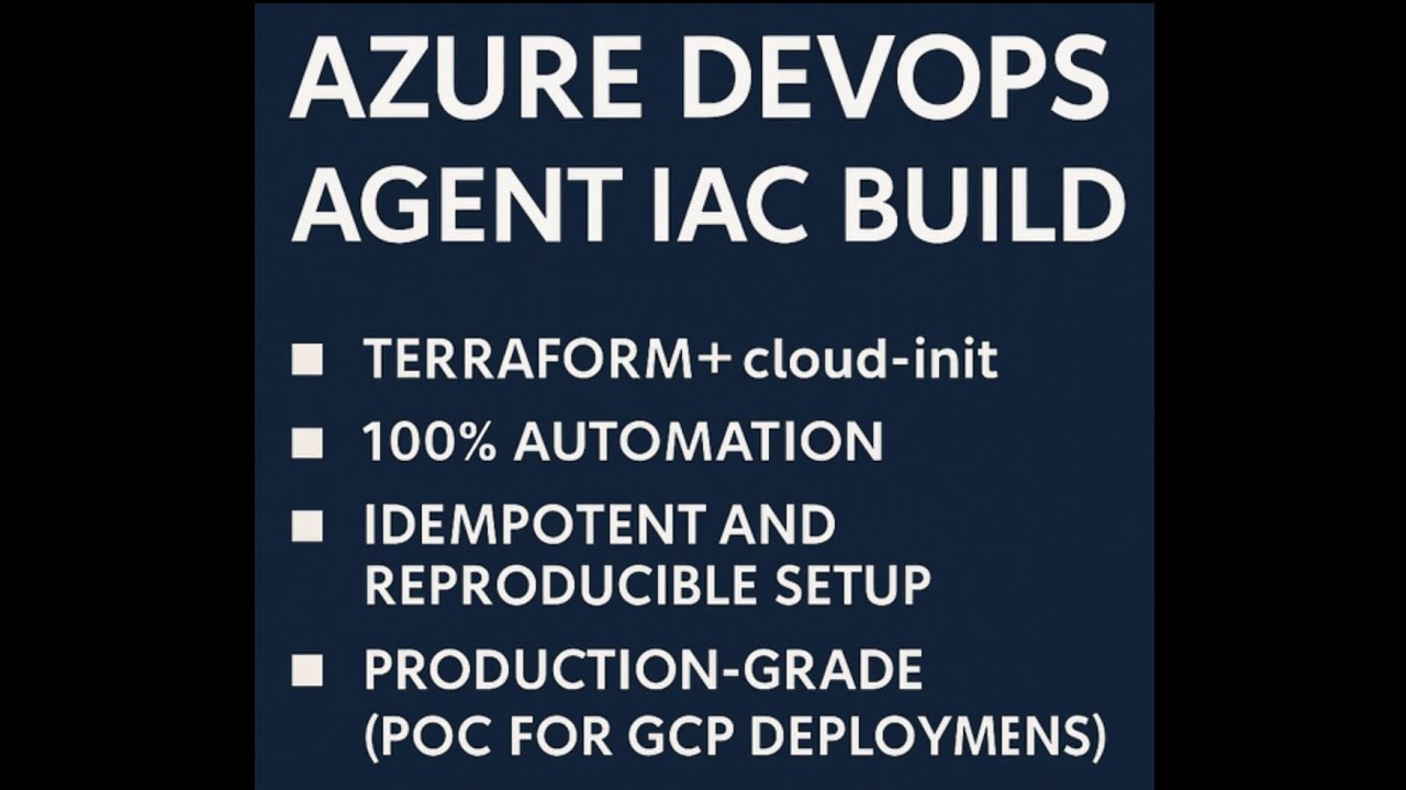 04 - How to deploy Azure DevOps self hosted agent pool using Terraform ...