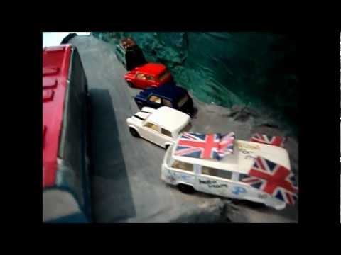 The Italian Job Mountain Scenes Diorama - YouTube